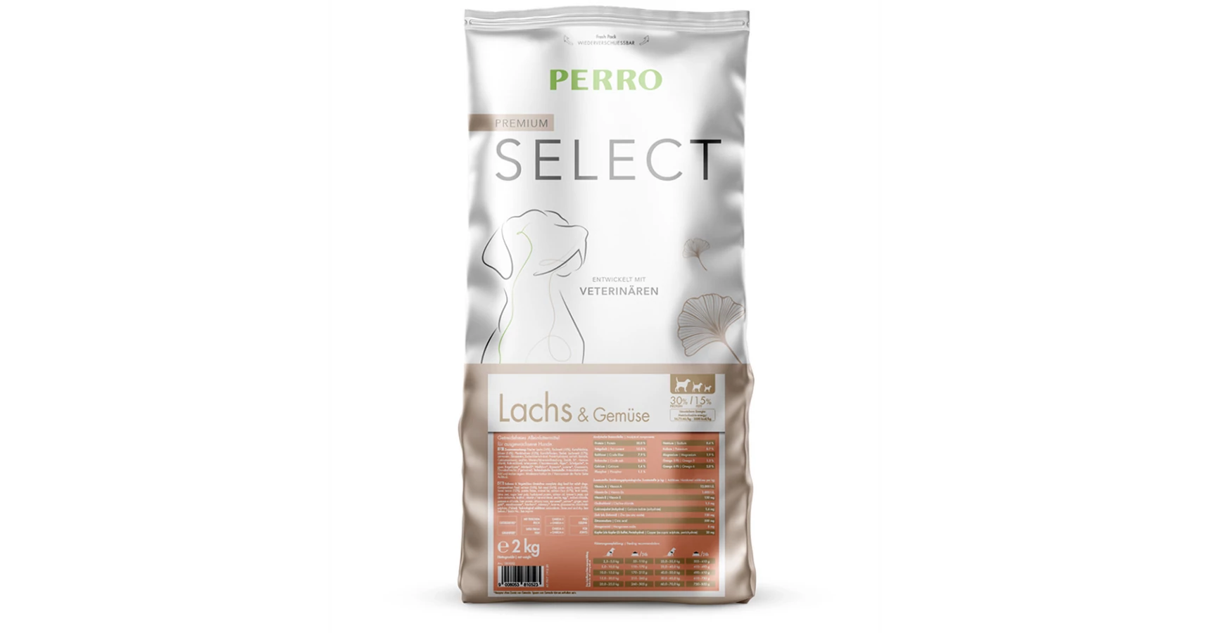 PERRO Select Grain Free Lazac és Zöldség kutyatáp - 2kg – Prémium ...